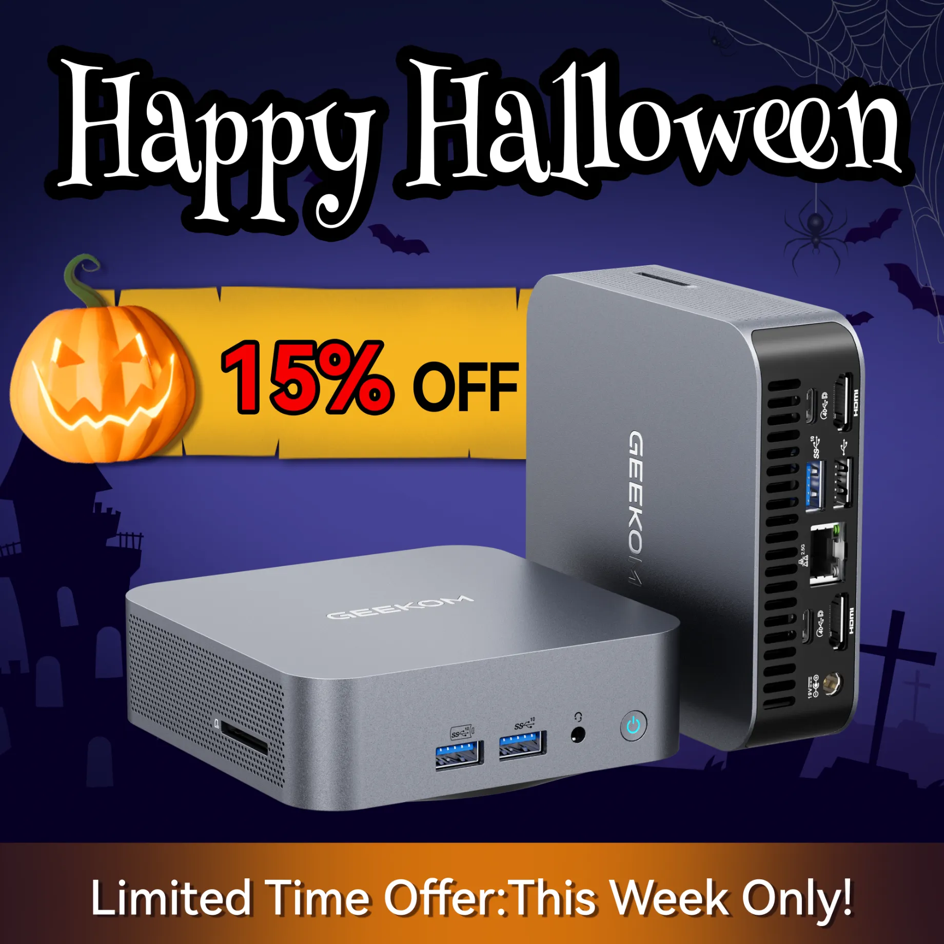 GEEKOM Mini PCs & Mini Computers - Sale From £199