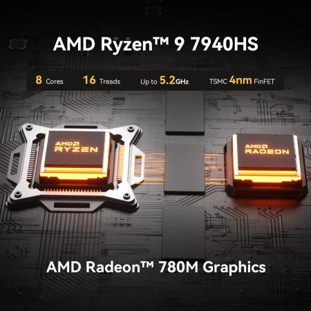 GEEKOM GT1 Mega AI Mini PC - Intel Core Ultra 9-185H