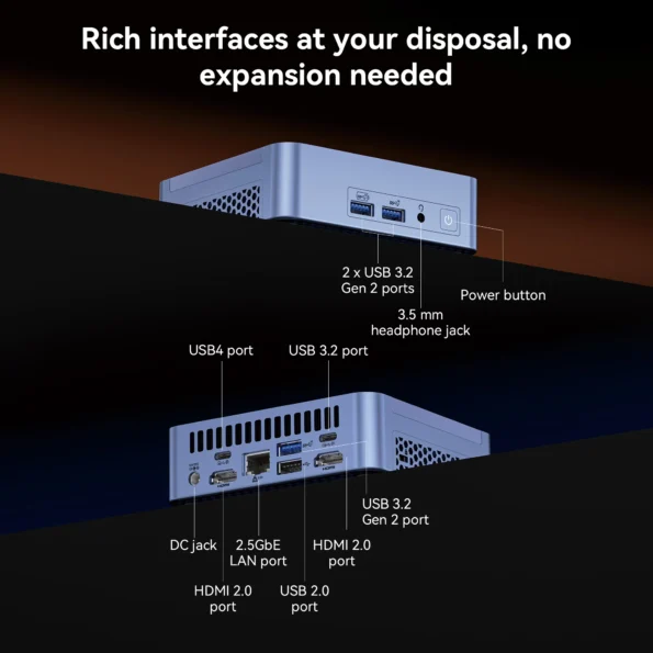 GEEKOM AX8 Pro Mini PC AMD Ryzen 7 8845HS