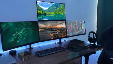 How to Create a Perfect Quad Monitor Set up? – GEEKOM UK